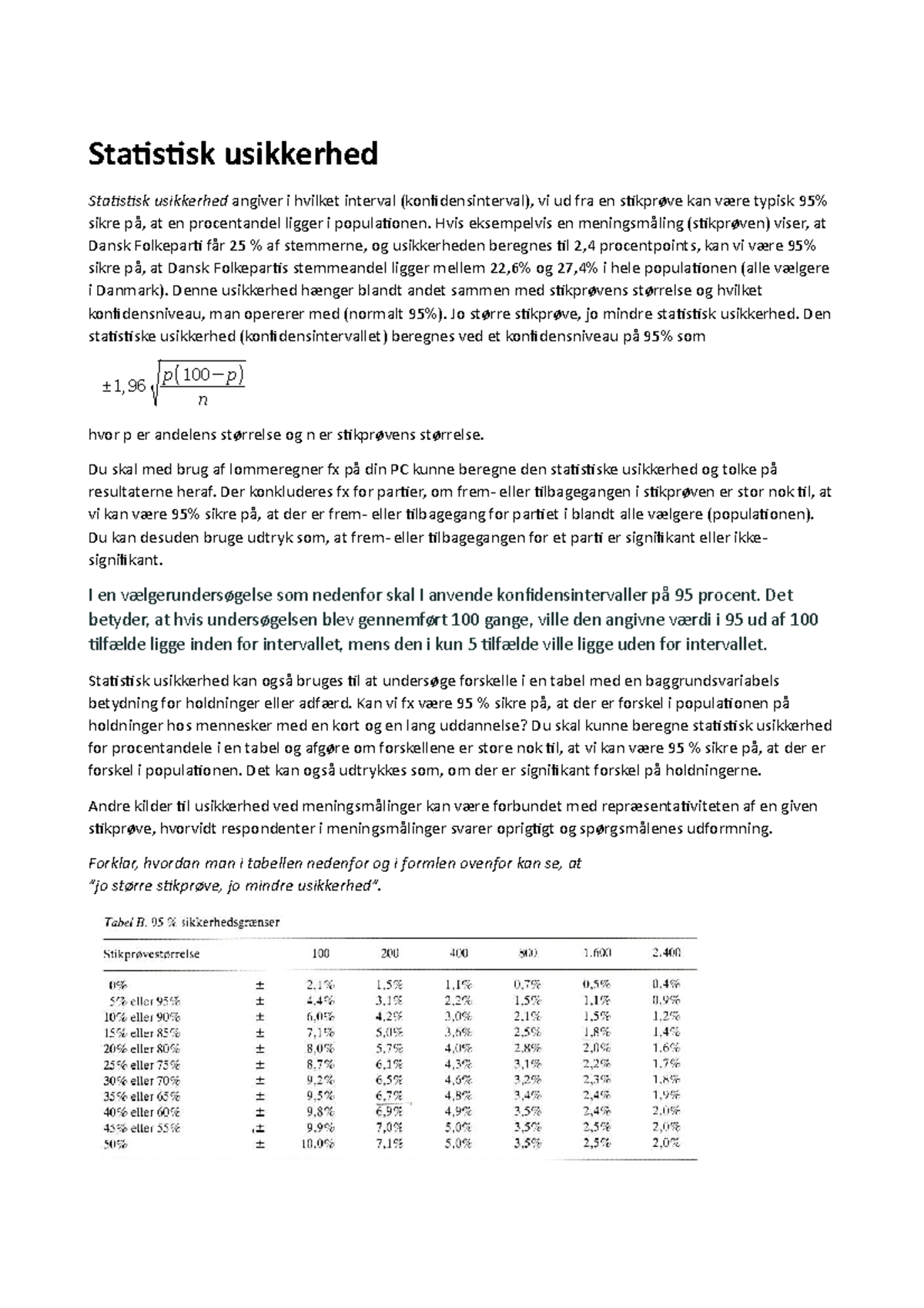 Statistisk usikkerhed april 19 new version - Statistisk usikkerhed ...