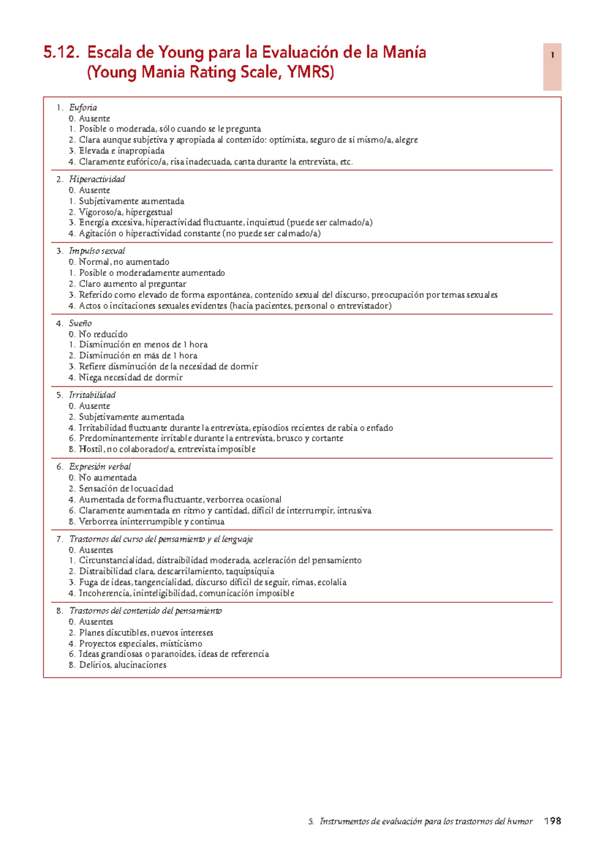 58662273 Escala de Young para la Evaluacion de la Mania - Psicología ...