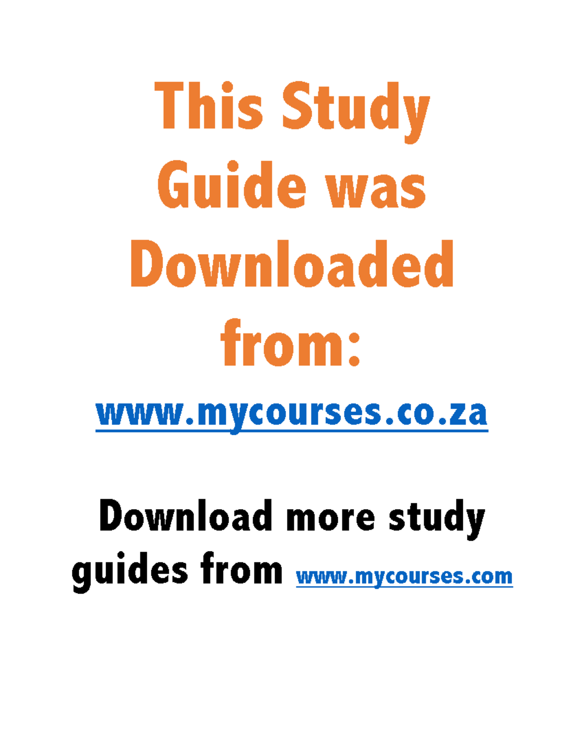 Business-Studies - This Study Guide was Downloaded from: mycourses.co Download more study guides ...