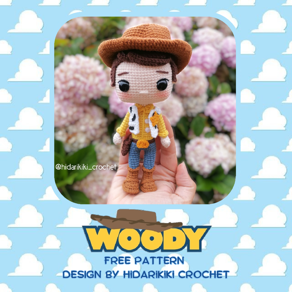 Woody - FREE PATTERN dESIGN BY Hidarikiki Crochet FREE PATTERN dESIGN ...