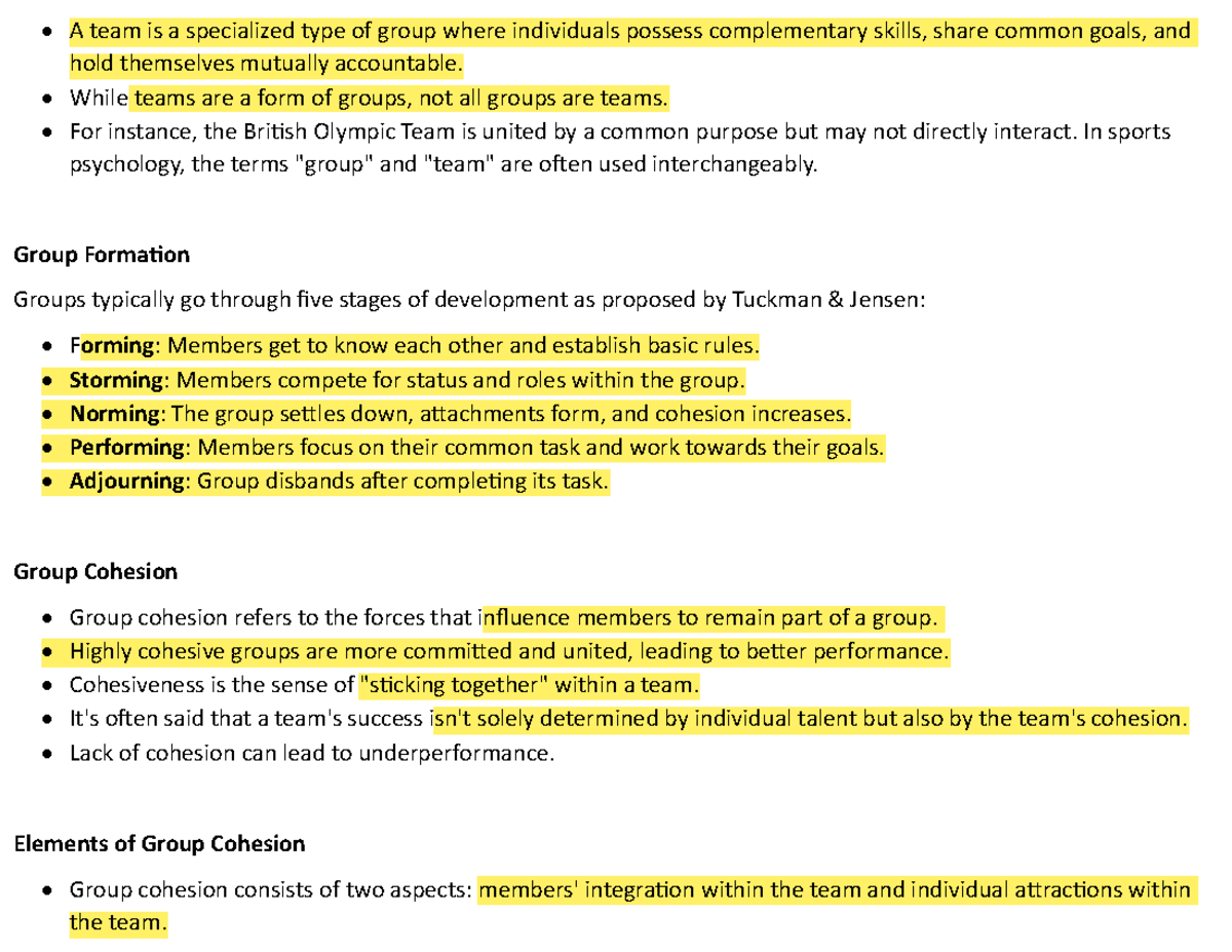 Sp unit 1, 2 part 5 - Sp unit 1, 2 part 5 - A team is a specialized ...