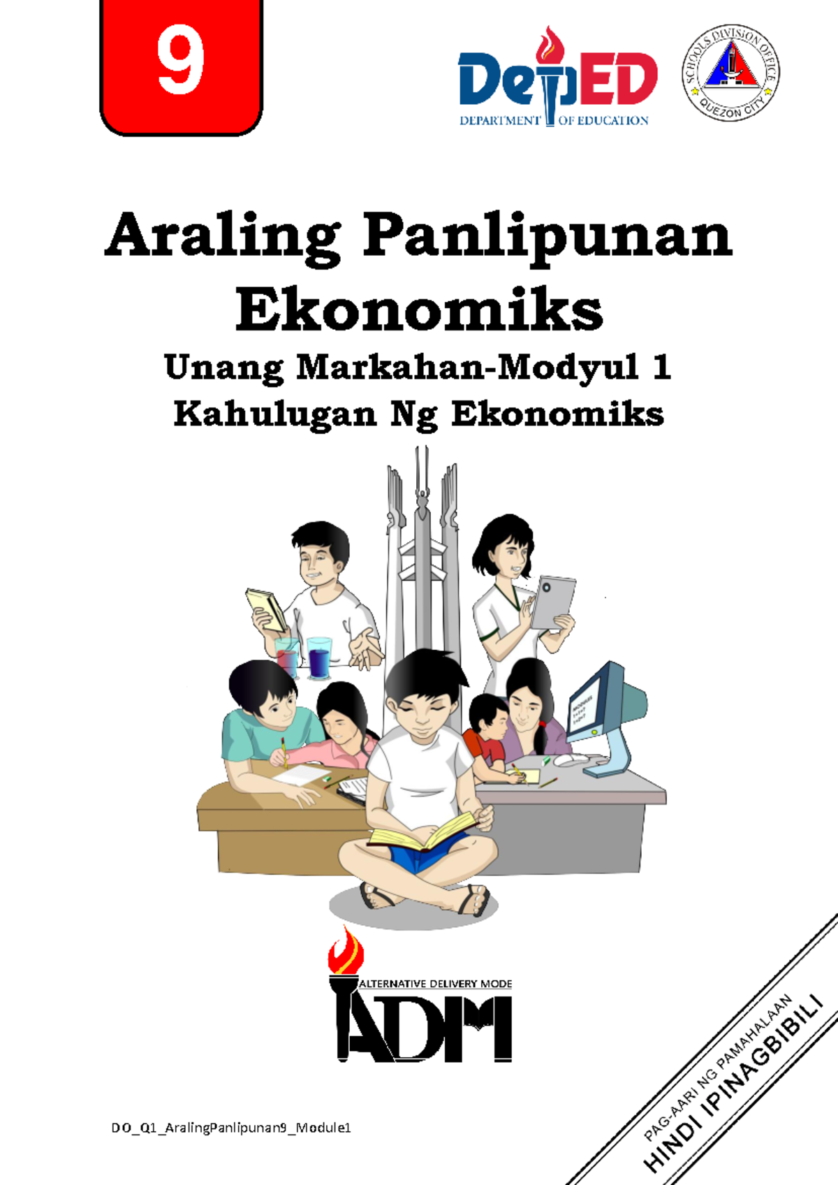 542328676 AP 9 Q1 Module 1 Kahulugan ng Ekonomiks - Araling Panlipunan ...