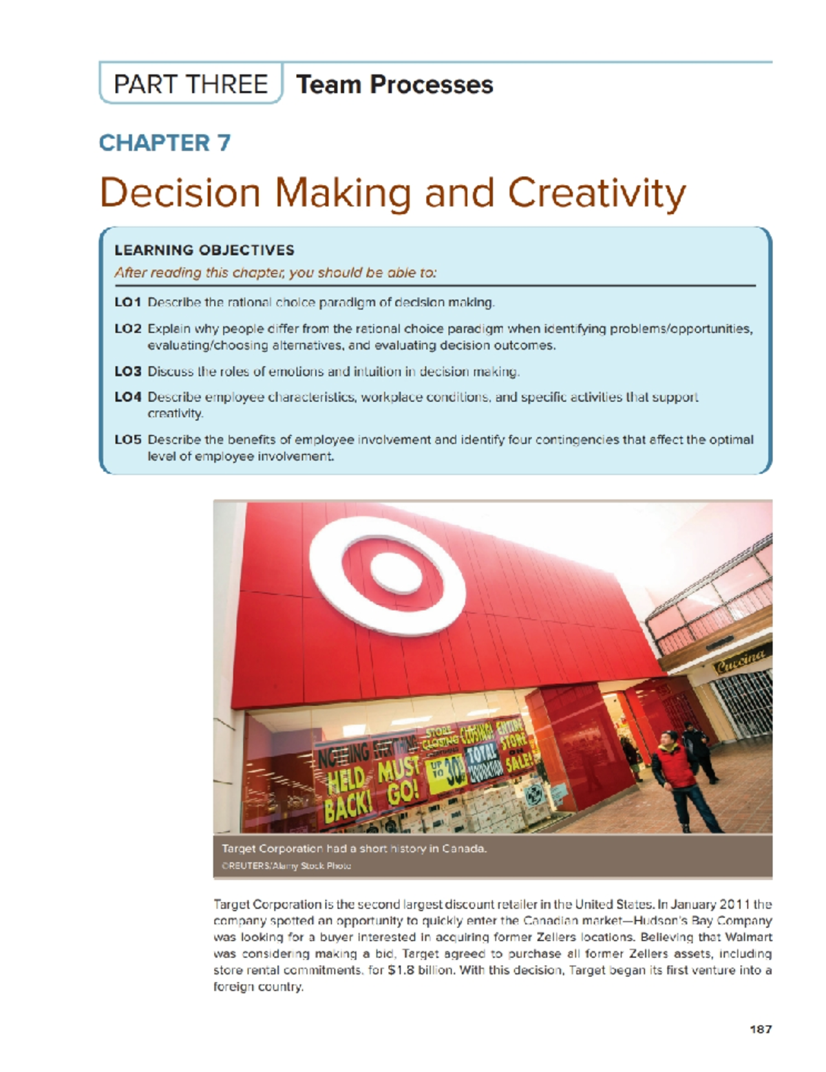 Chapter 7 - Lecture - ( PART THREE J Team Processes CHAPTER 7 Decision ...