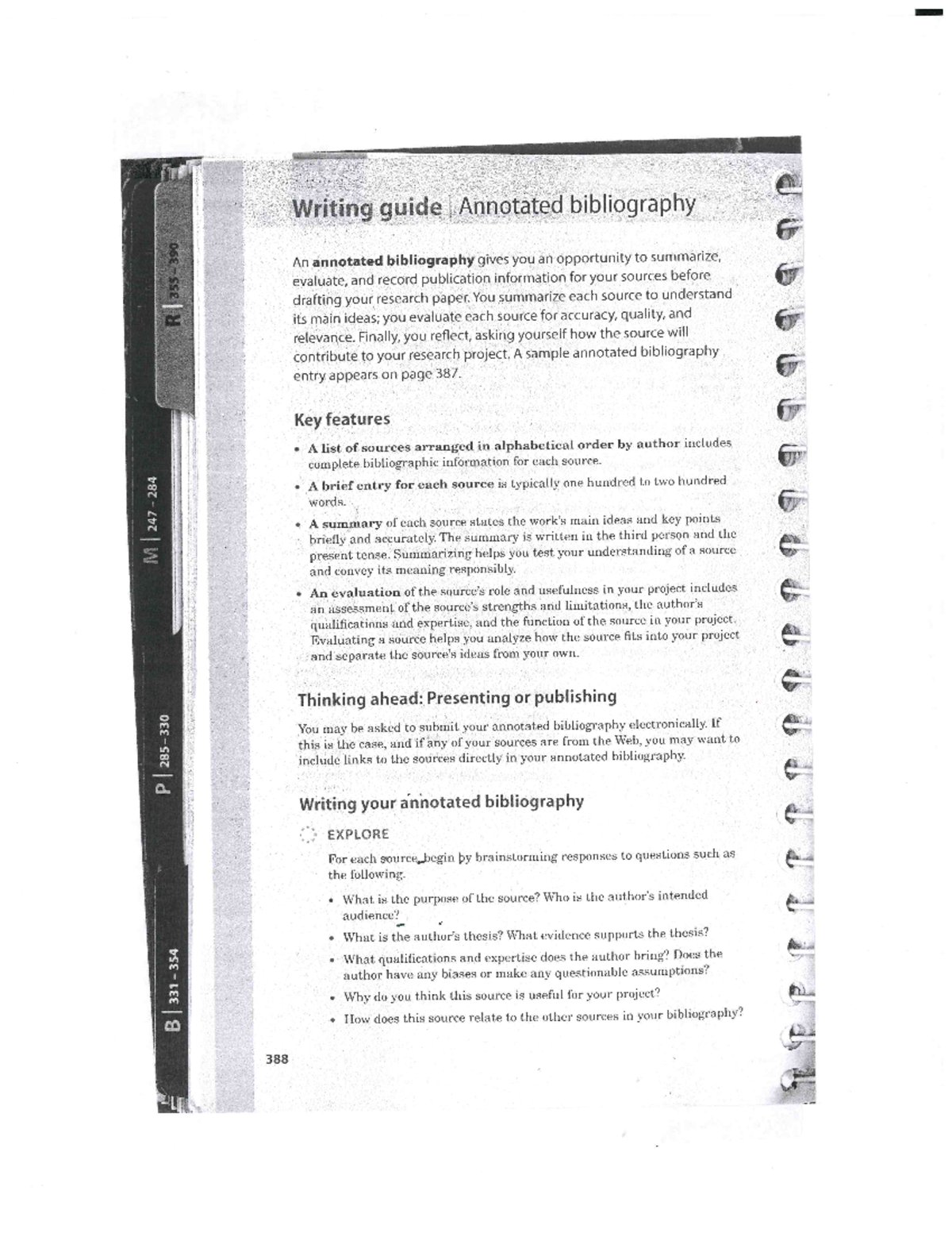 Writing Guide for Annotated Bibliography - COMP2134 - EFSC - Studocu
