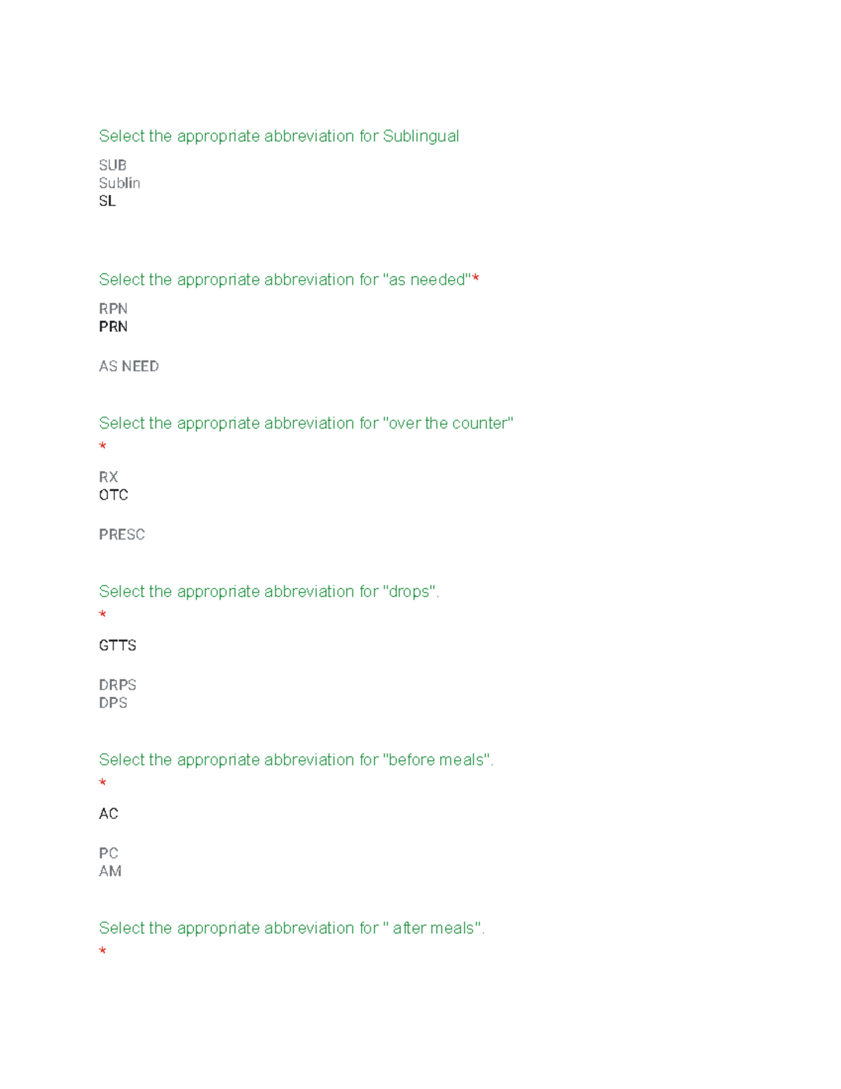 Module 10 assisting with medication - Select the appropriate ...