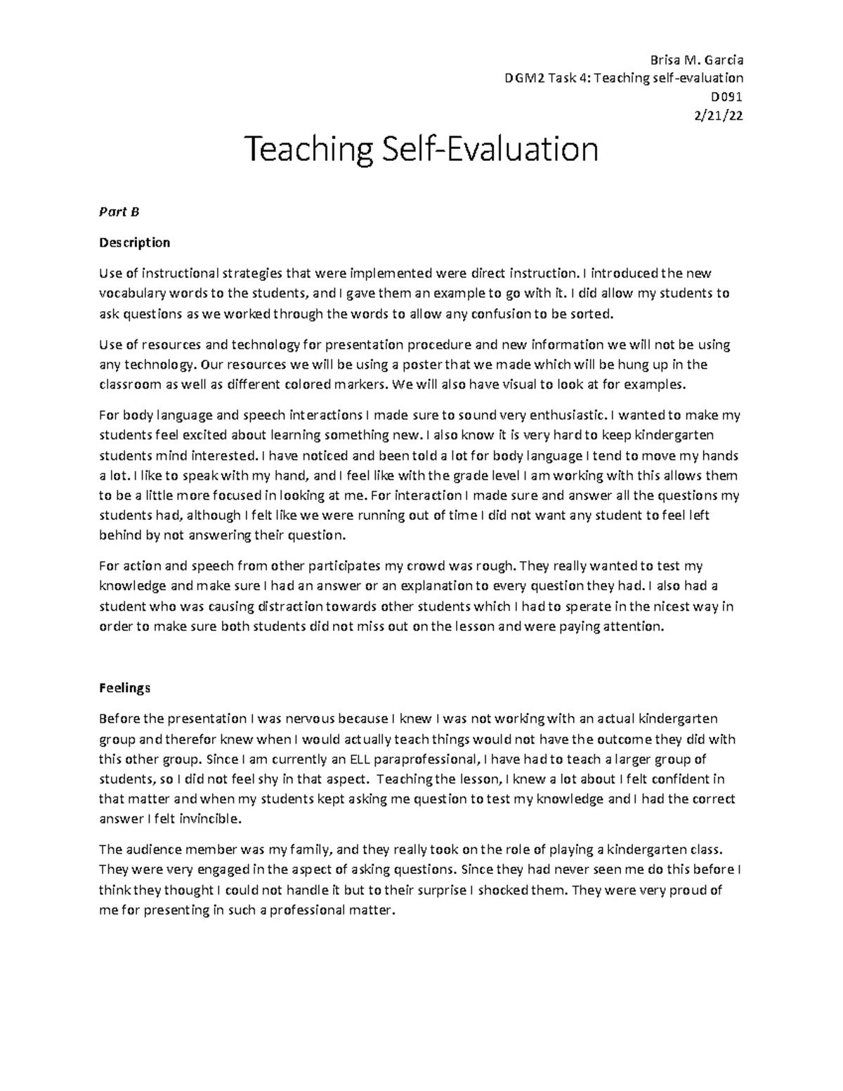 Teaching Self Task 4 - Task 4 for the course passed on my first try ...