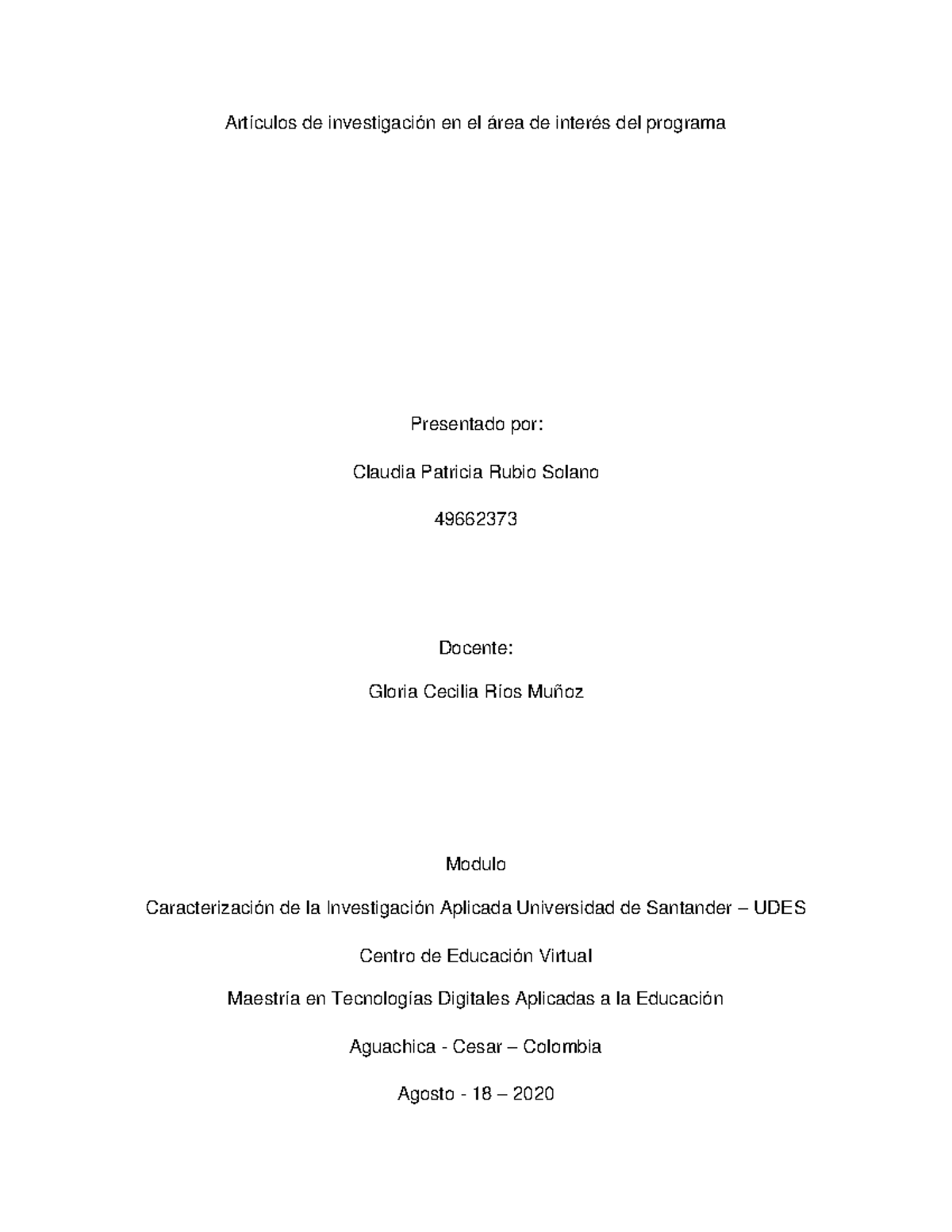 Claudia Rubio Actividad 2.1 Cuadro analisis - Artículos de ...