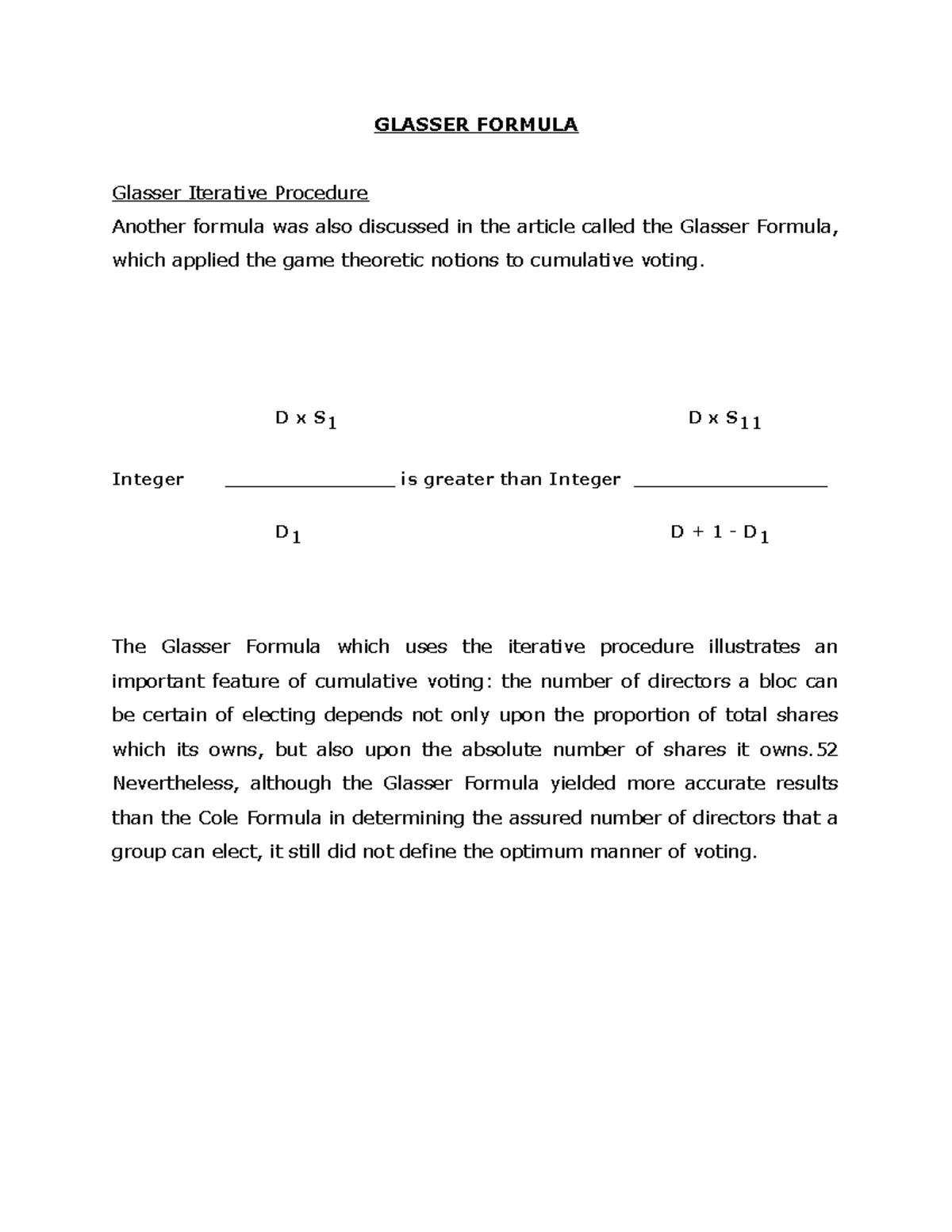 Glasser Formula - GLASSER FORMULA Glasser Iterative Procedure Another ...