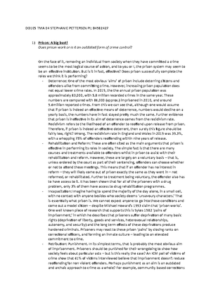 DD105 - OU - Introduction to criminology - Studocu