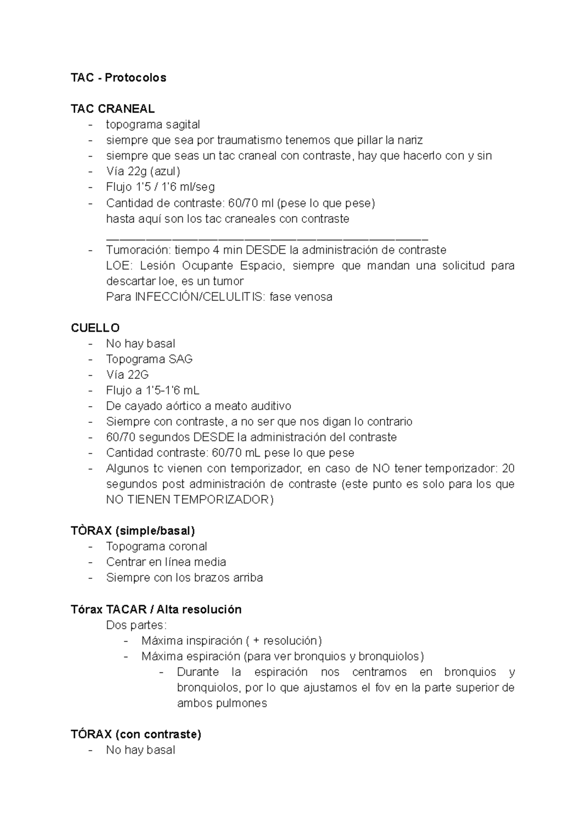 Protocolos TAC - TAC - Protocolos TAC CRANEAL - topograma sagital ...