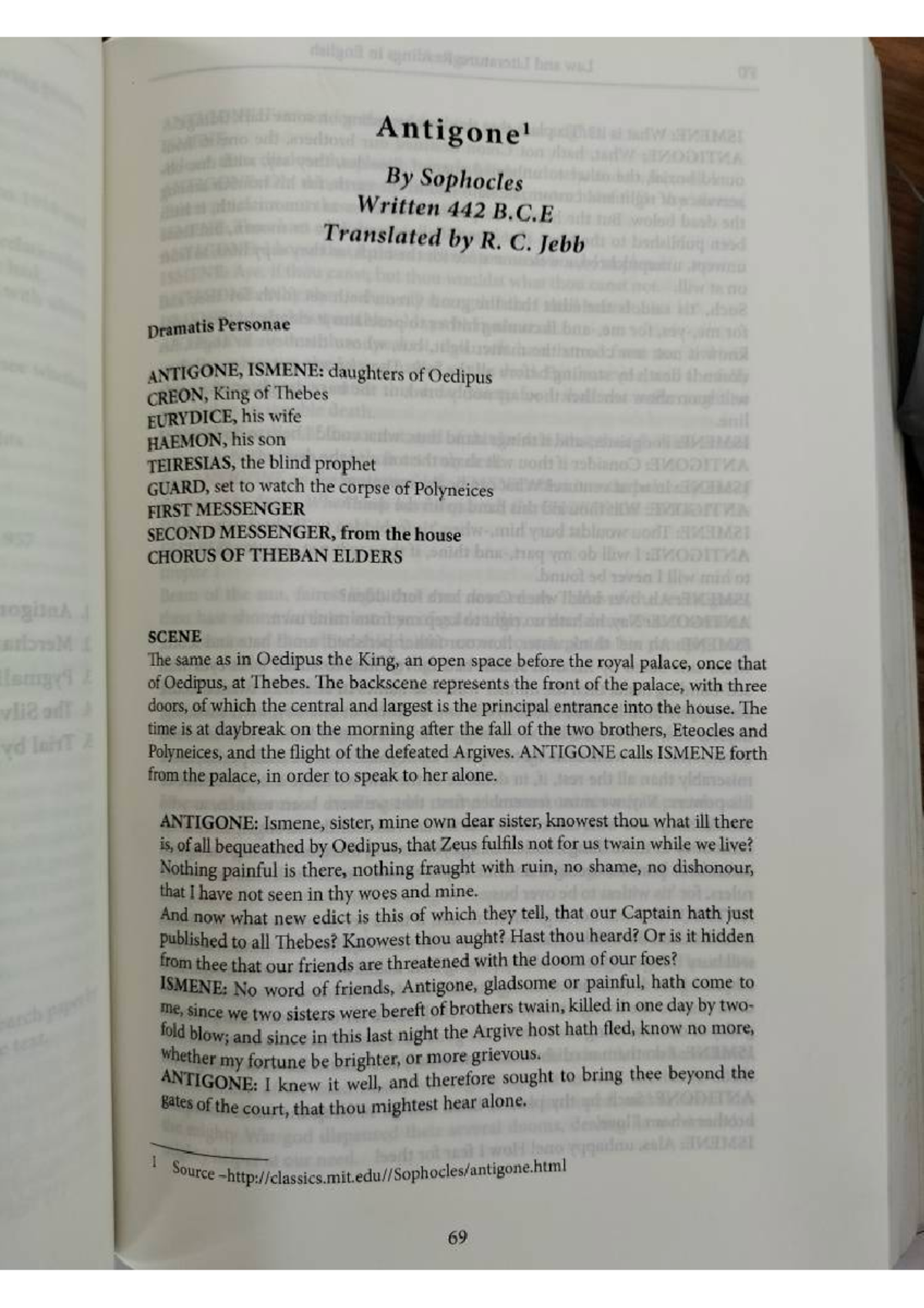 Antigone by sophocles - MACRO ECONOMICS - Studocu
