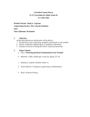 Combination-5 - every lesson plan has a formal knowledge - A Detailed ...