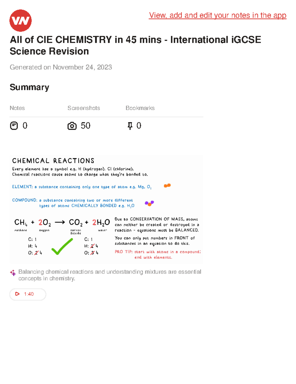 All of CIE Chemistry in 45 mins - International i GCSE Science Revision ...