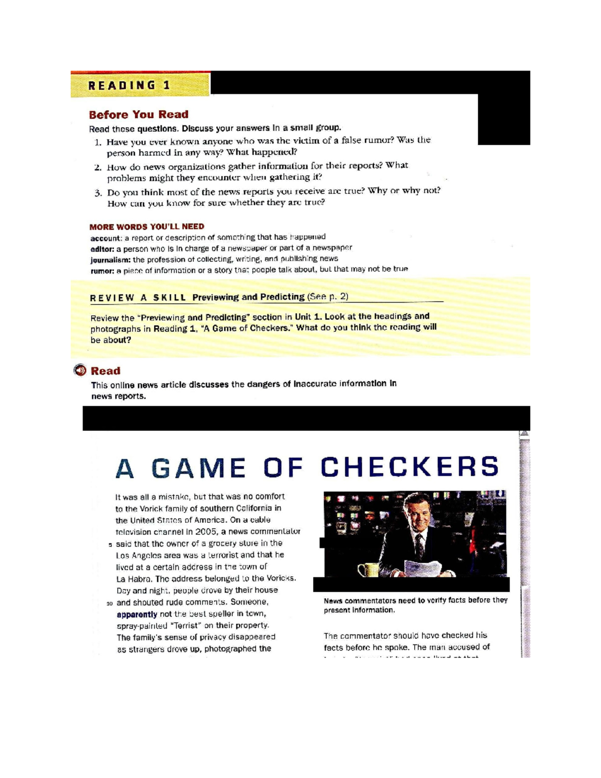 Self-study-unit 9-readng 1 - READING 1 Before You Read Read these ...