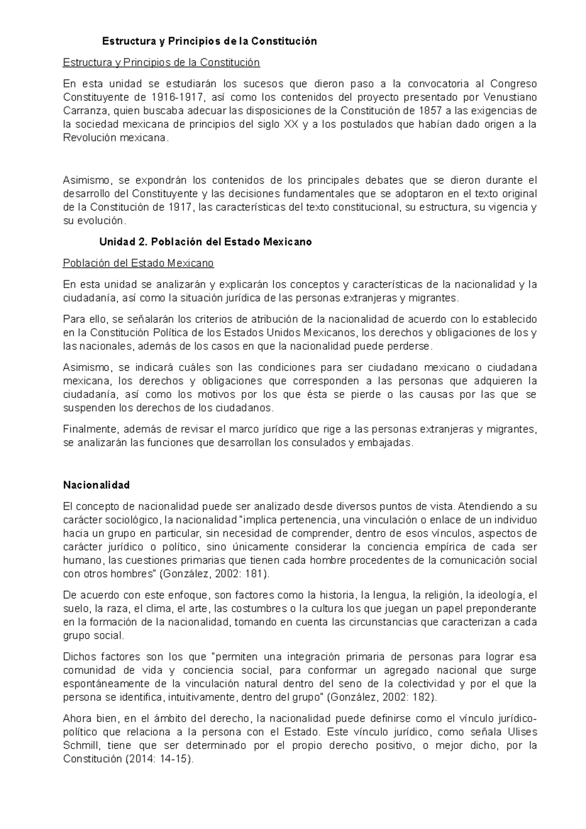 Derecho constitucional - Estructura y Principios de la Constitución ...
