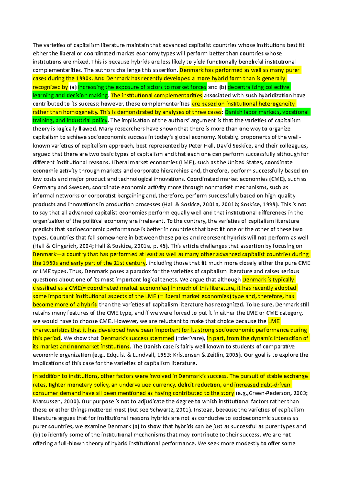 Danimarca economia - The varieies of capitalism literature maintain ...