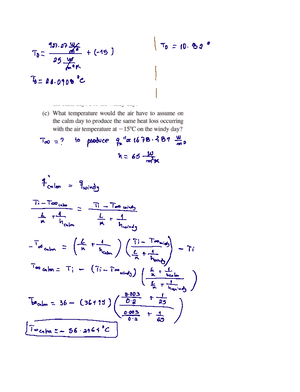 Pt1 Sample Exam - Heat transfer fall2022 - 1 MECE 4364 Heat Transfer ...