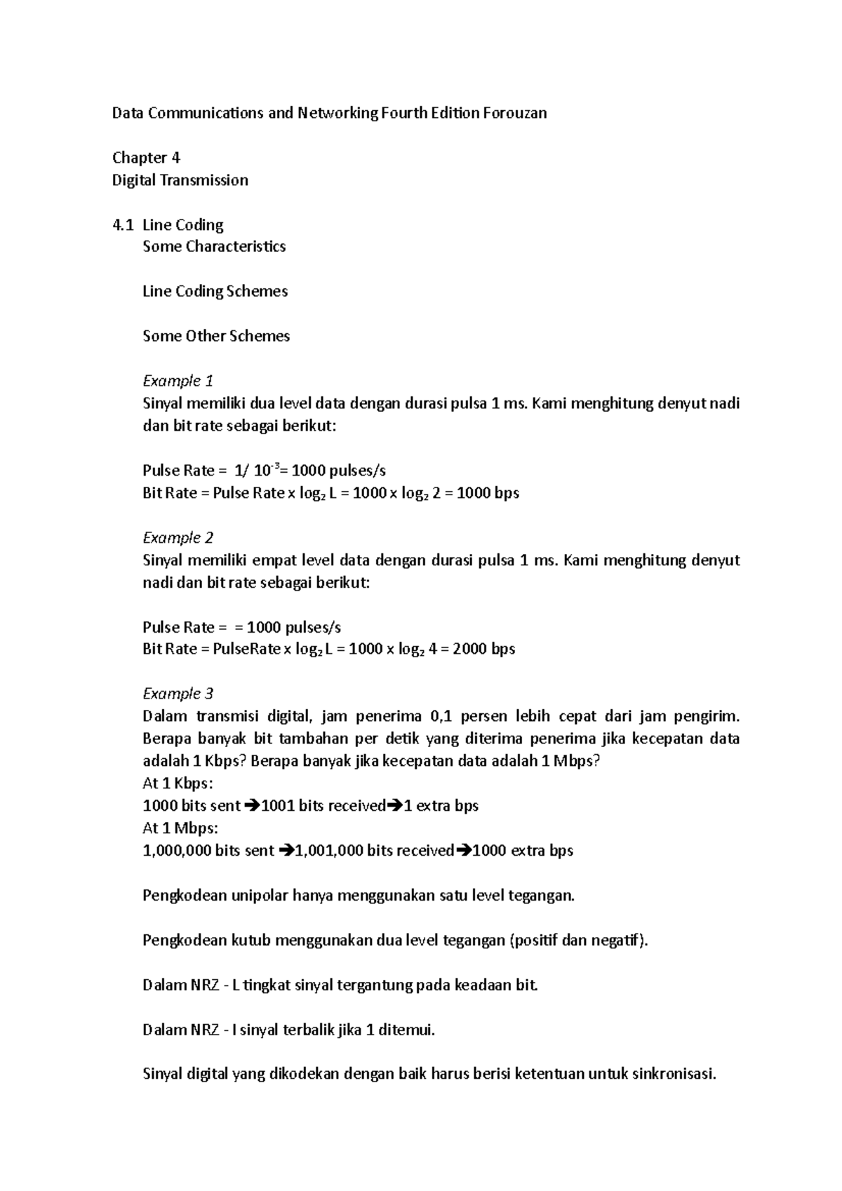 Data Communications and Networking 4th Edition catatan 2 - Data Communications and Networking ...