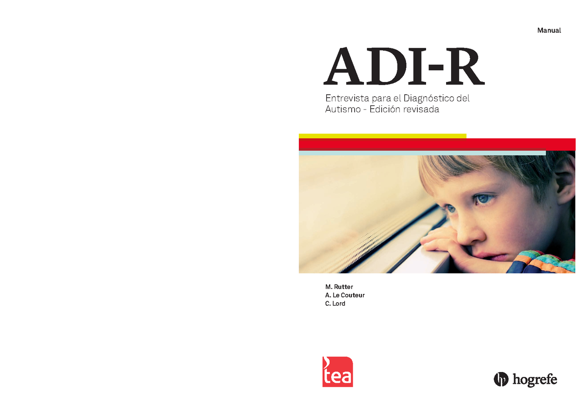 ADI R Extracto Manual - ENTREVISTA PARA NIÑOS CON TEA - M. Rutter A. Le ...