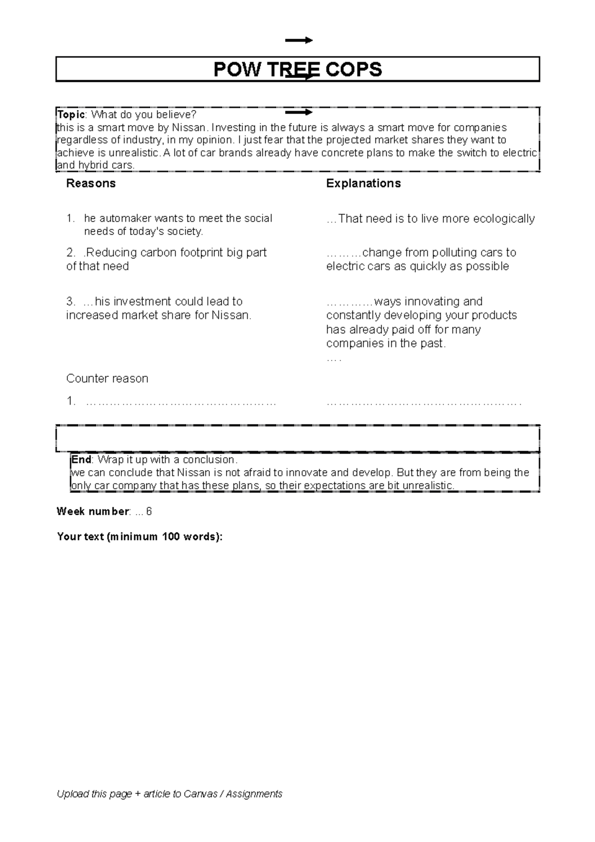 POW TREE COPS (to be used by students)-1-5 - POW TREE COPS Topic: What ...