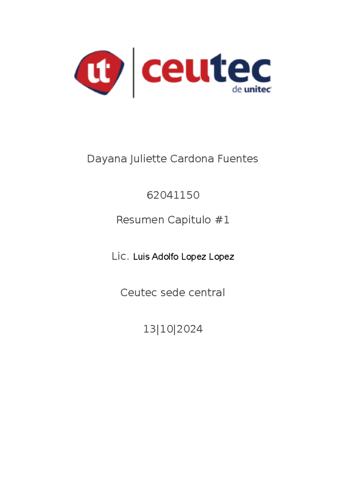 Tarea Resumen #1 - Dayana Juliette Cardona Fuentes 62041150 Resumen ...