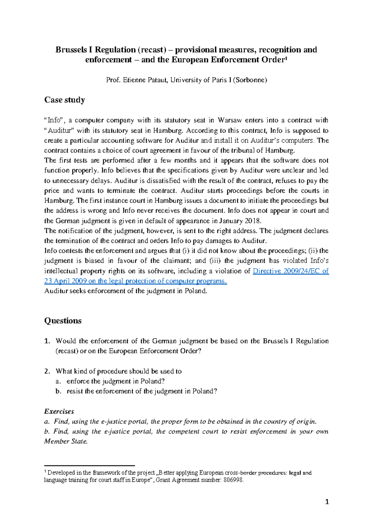 English Brussels-I-Regulation-recast-and-EEO - Brussels I Regulation ...