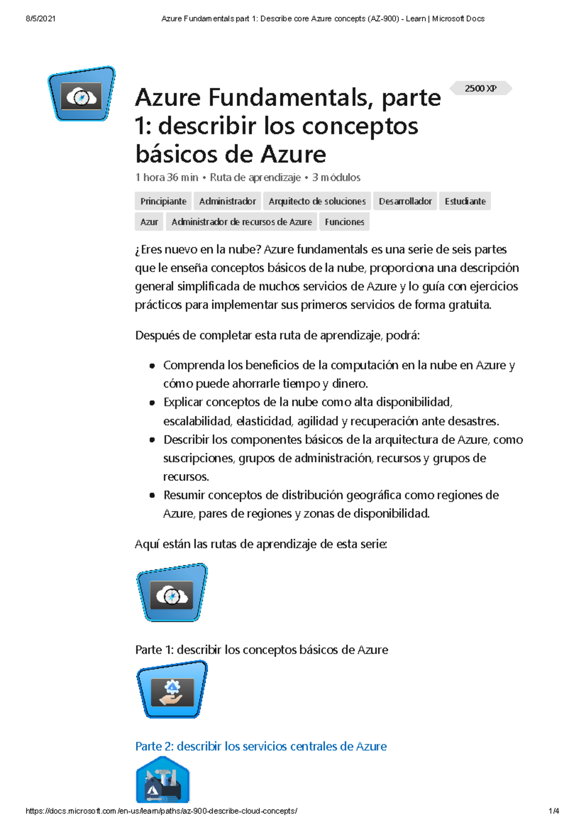 Azure Fundamentals part 1 Describe core Azure concepts (AZ-900) - Learn ...