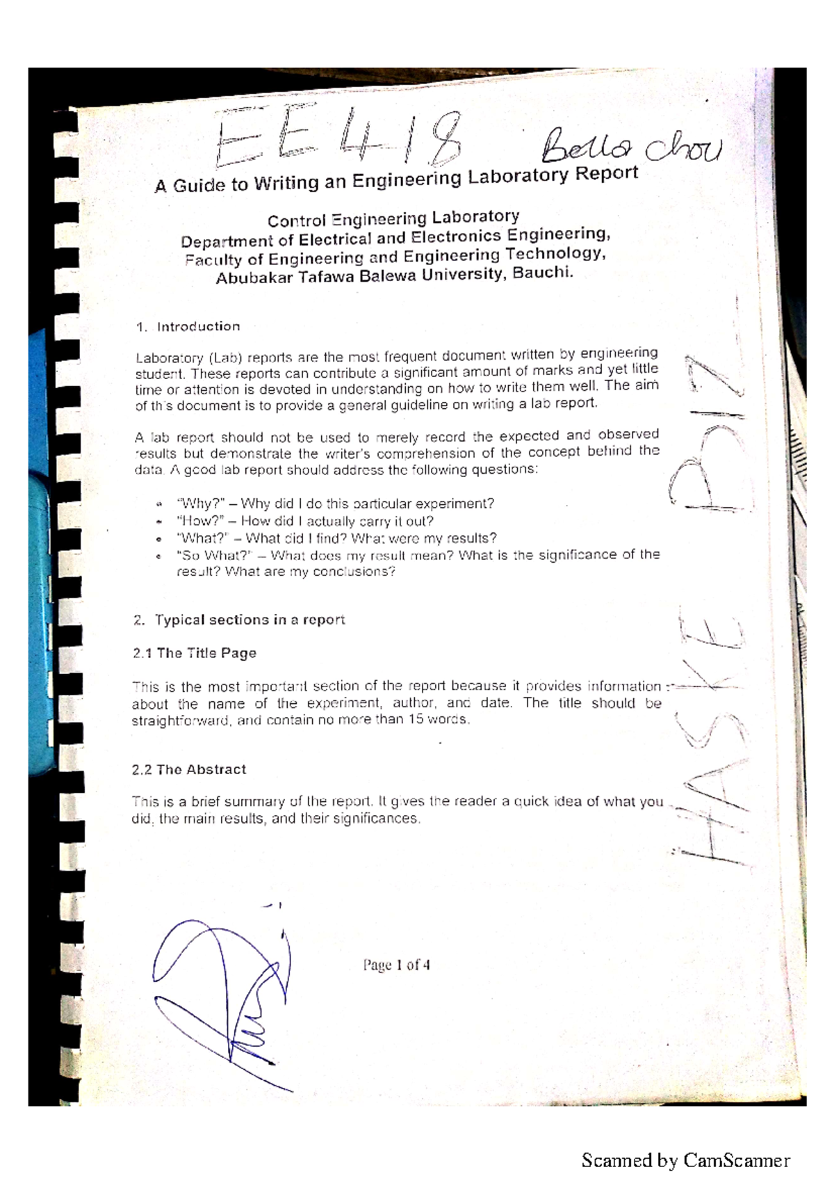 Experiment 1 - Control Engineering Laboratory - Studocu