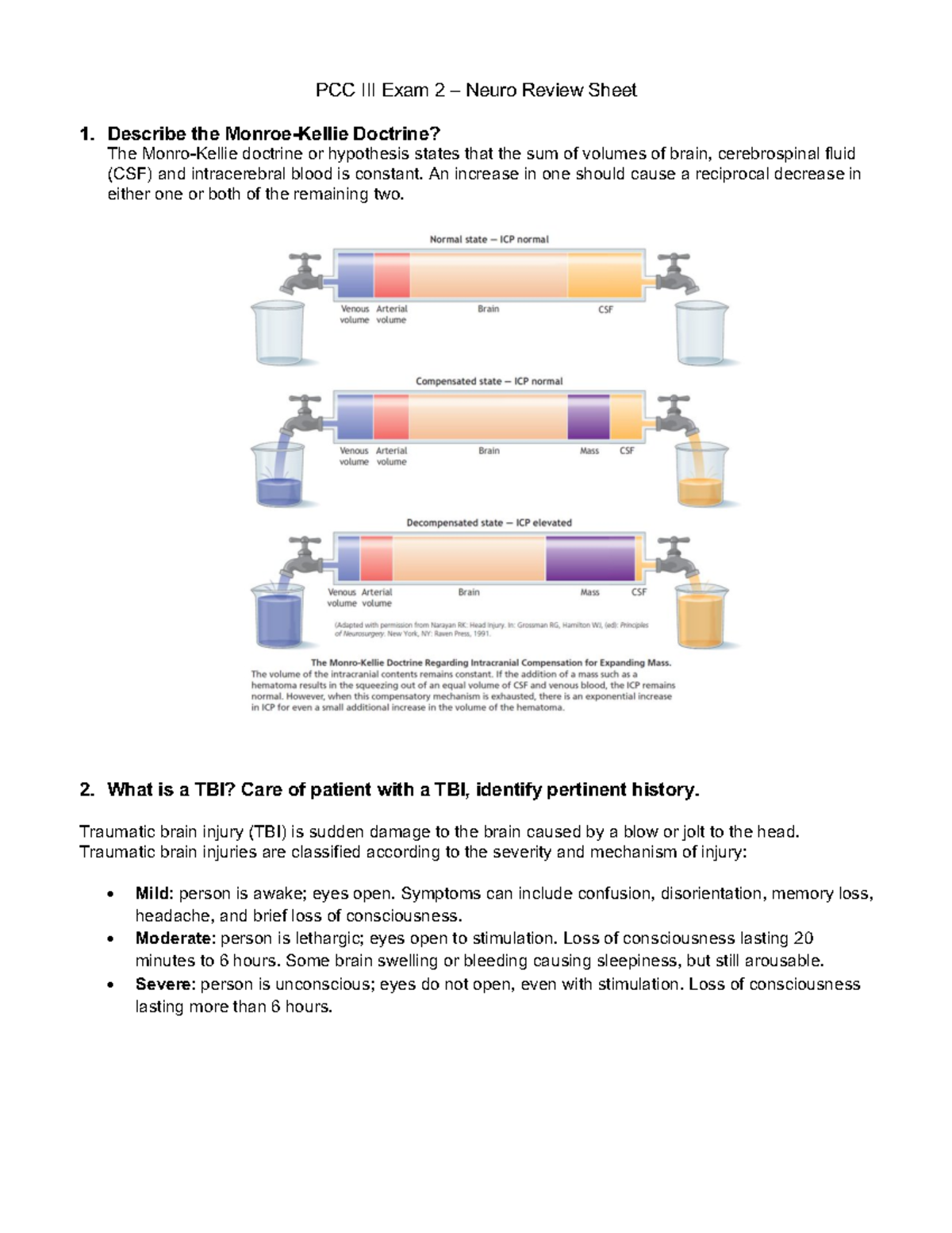 PCC III Exam 2 - Study guide based on PowerPoint lectures - PCC III ...