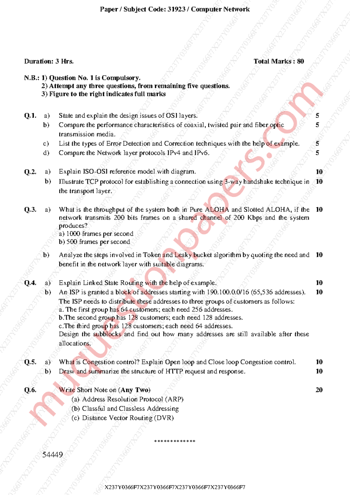 Be computer-engineering semester-5 2024 may computer-networkrev-2019-c-scheme - 54449 Duration ...