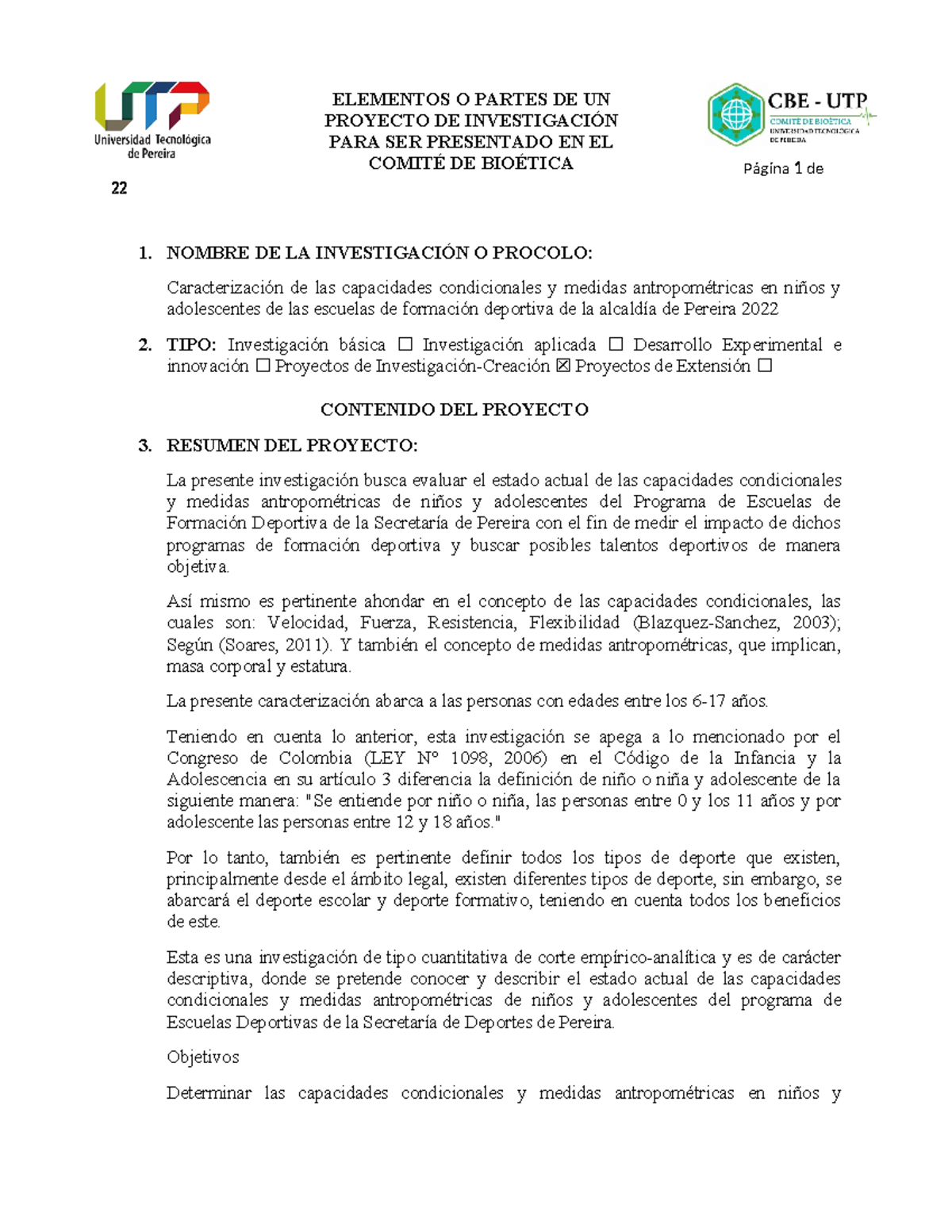 2. Elementos O Partes DE UN Proyecto - PROYECTO DE INVESTIGACIÓN PARA ...