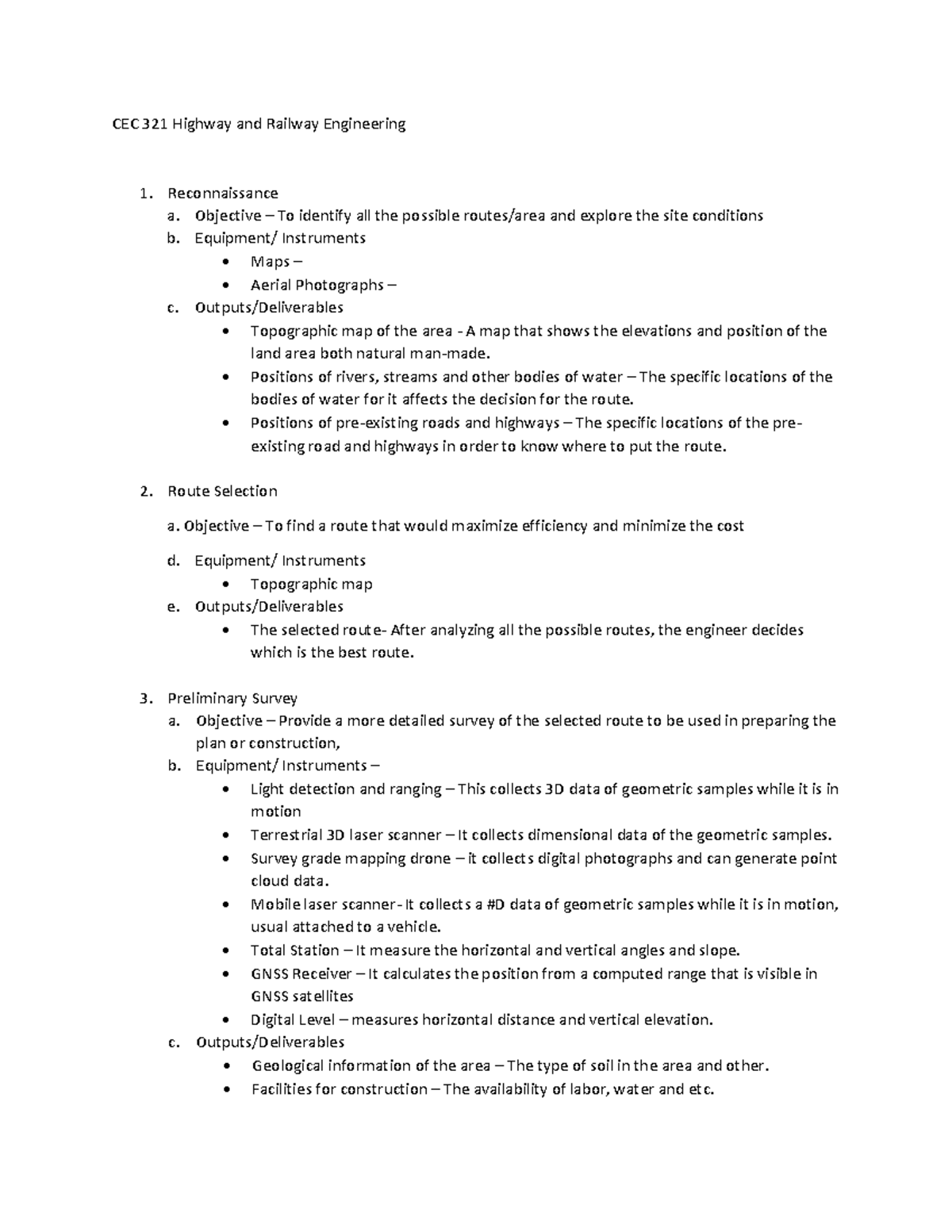 CEC321 MA3 - Module assessment on highway engineering. - CEC 321 Highway and Railway Engineering ...