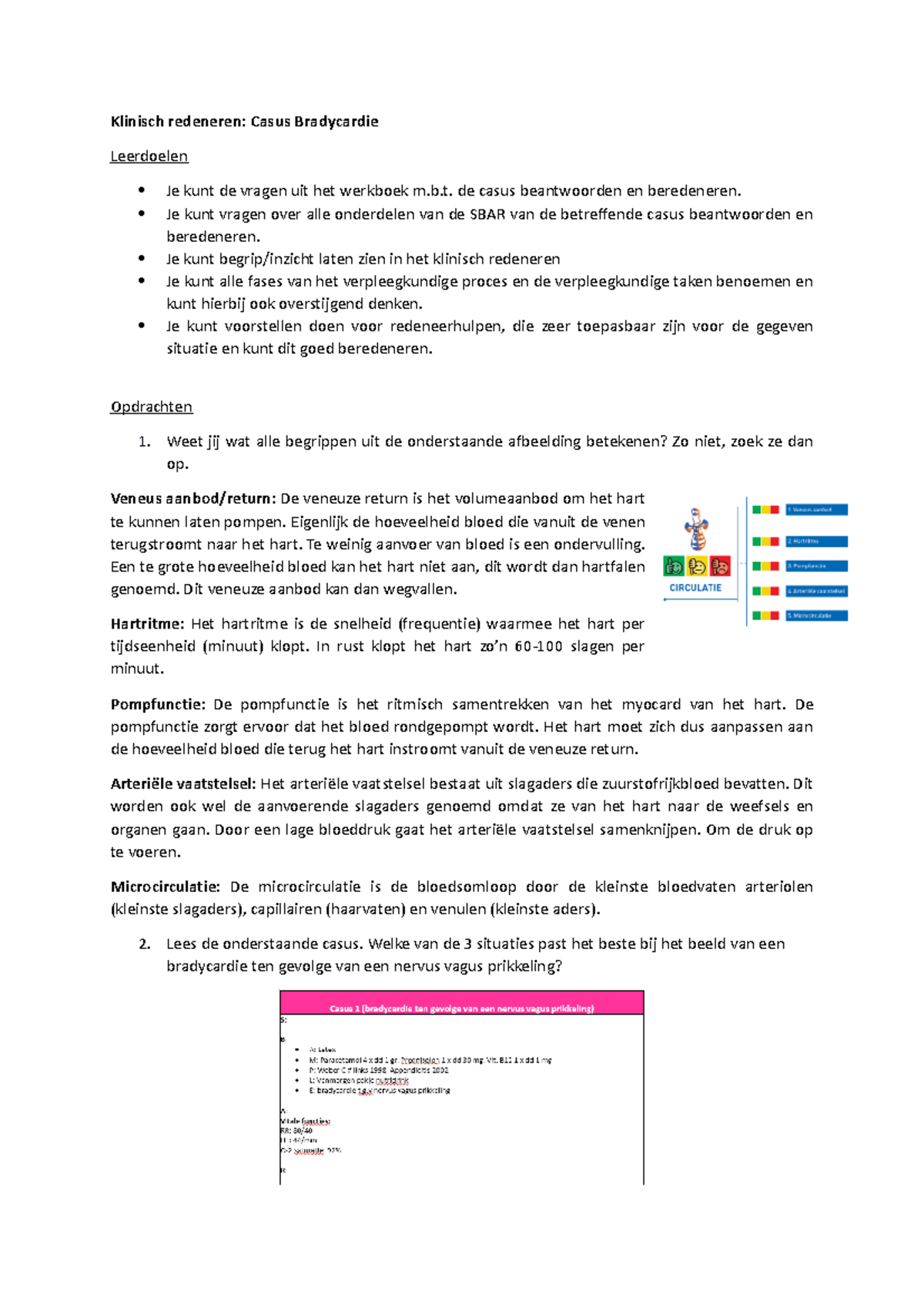 Klinisch redeneren Casus (1) Bradycardie - Klinisch redeneren: Casus ...