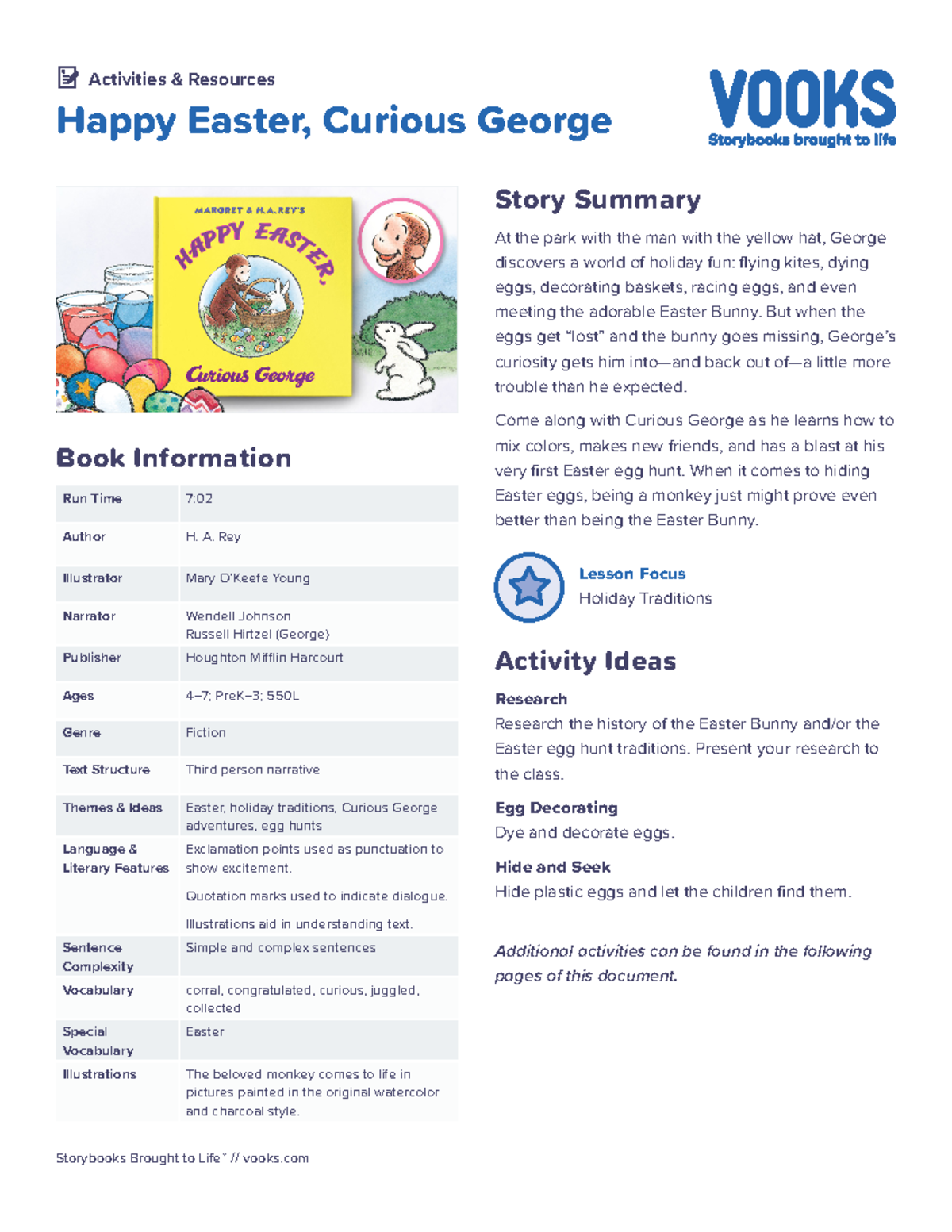 Vooks Happyeastercuriousgeorge - Storybooks Brought to Life™ // vooks ...