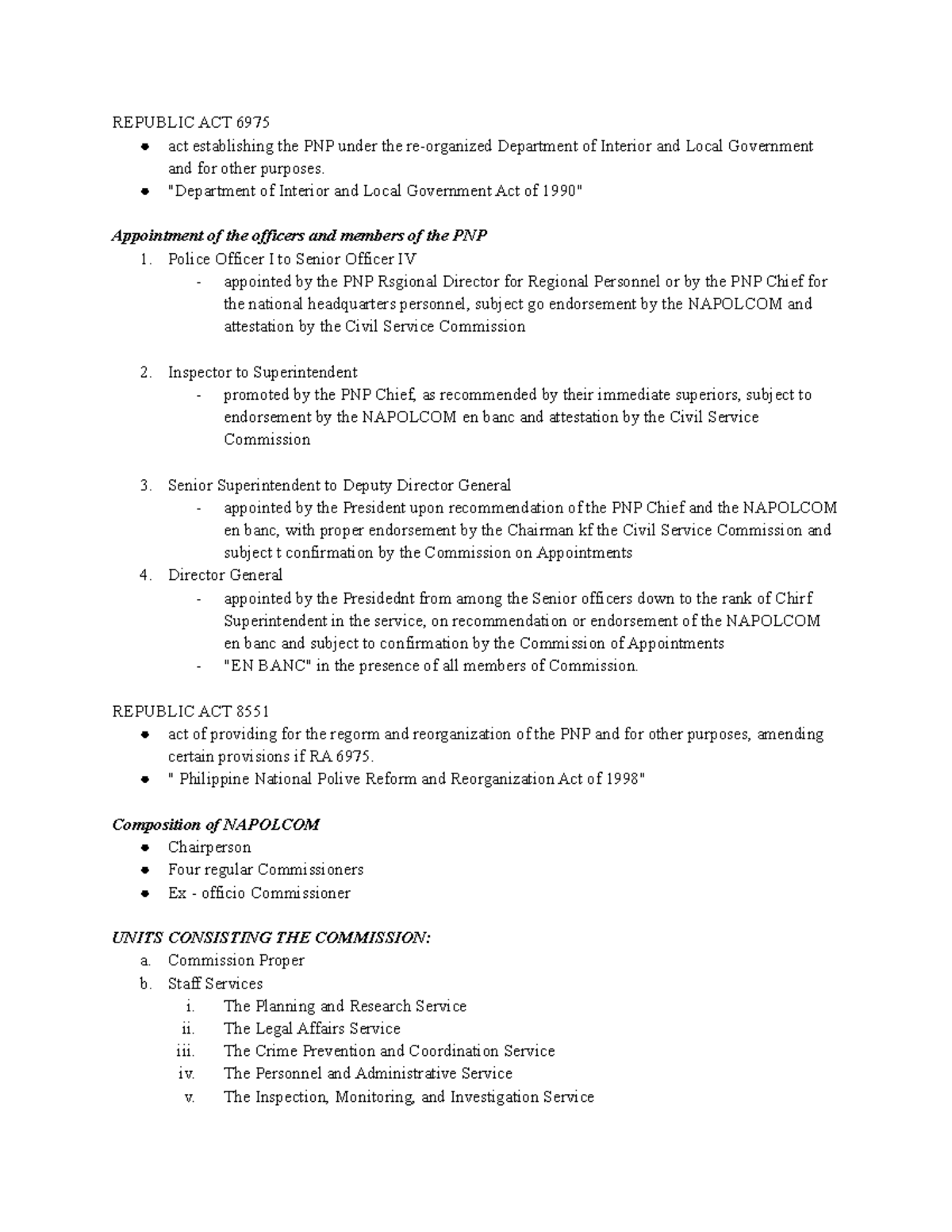 Lecture 2 - Law Enforcement Organization and Administration - REPUBLIC ...