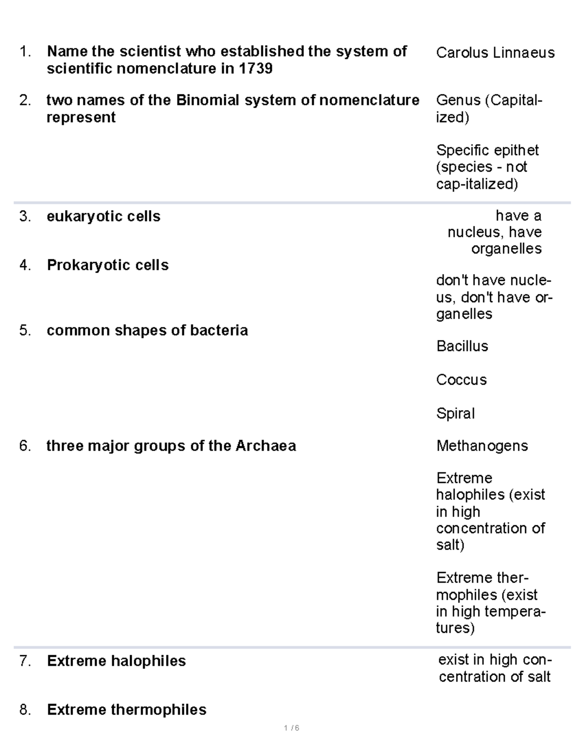 Exam 2 farris guide - Name the scientist who established the system of ...