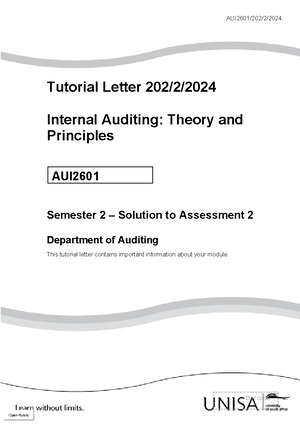 AUE2602 assignment 5 2024 - Question 1 Incorrect Mark 0 out of 2 Flag ...