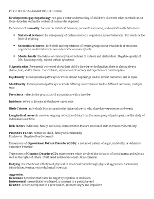 Final Project- Proposal Assignment - Final Project: Proposal Assignment Name University PSYC 345 ...