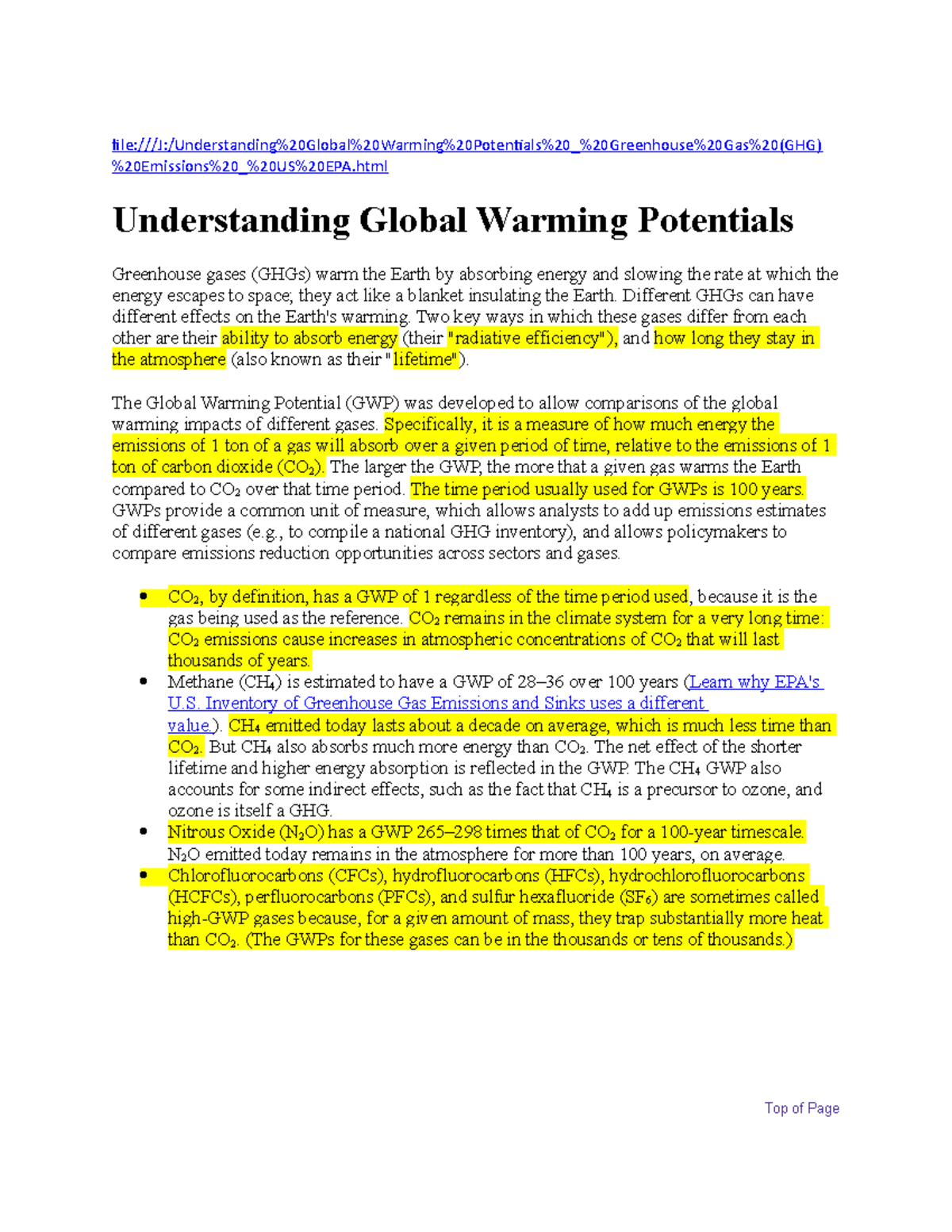 Global warming lecture note - - Studocu