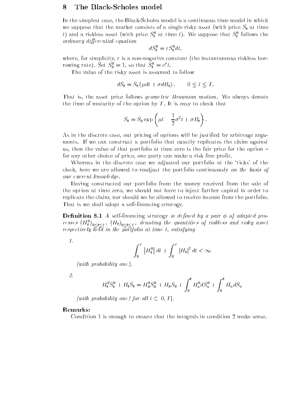 Stochastic Calculus for finance 89 - Studocu