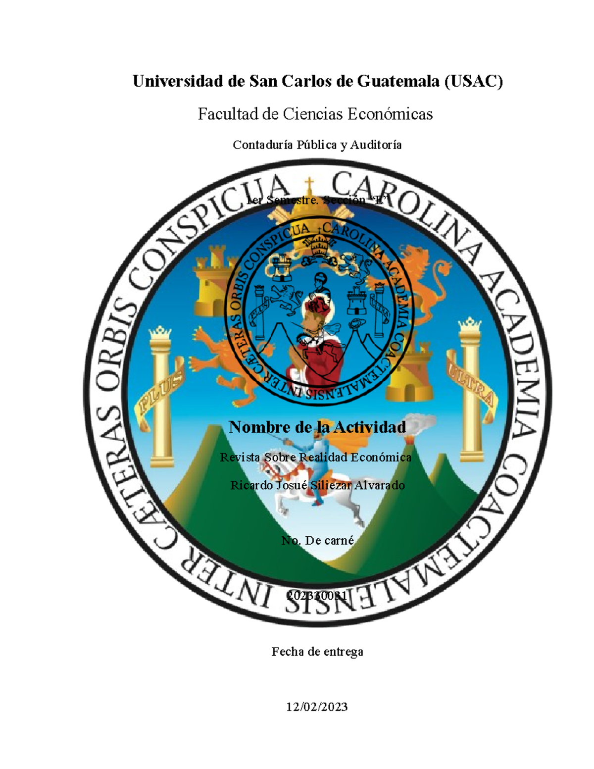 Revista - 4545 - Universidad de San Carlos de Guatemala (USAC) Facultad ...