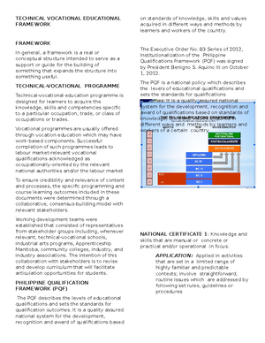TLE8-Lesson-5 FOS - module - 1 st Quarter TLE 8 Lesson 5: WORKPLACE ...