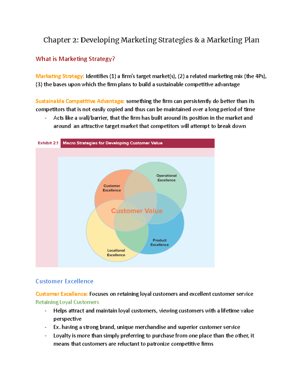 2MA3 Ch. 2 - Developing Marketing Strategies a Marketing Plan - Chapter ...