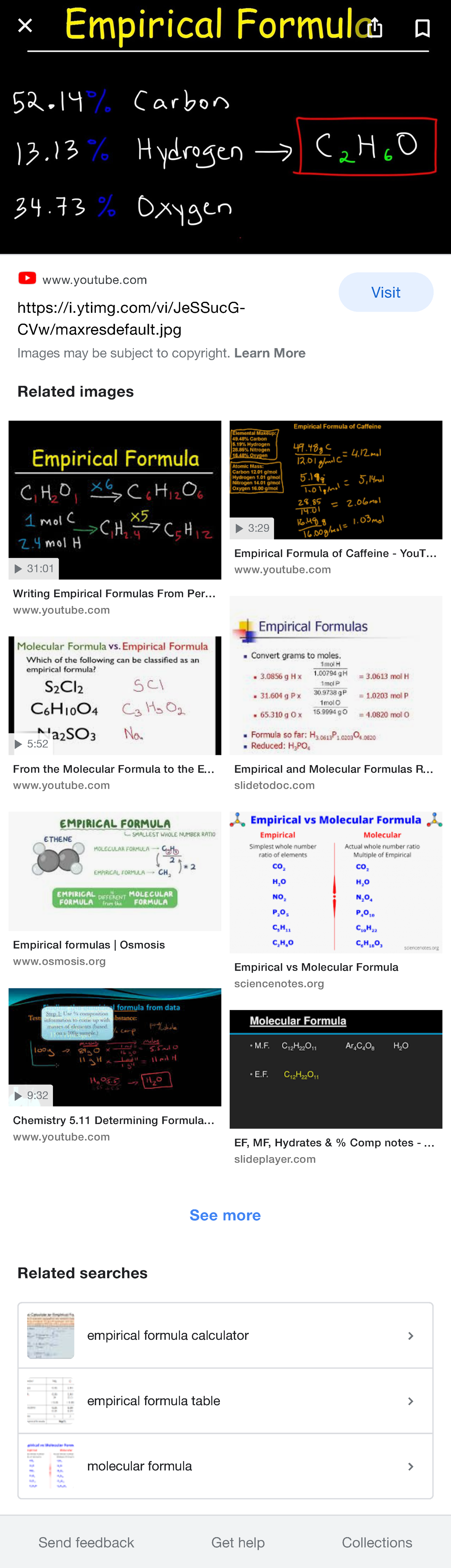 Empirical formula - Google Search - Empirical formula examples Conley ...