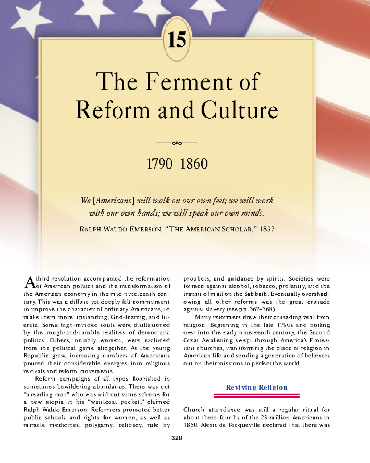 American Pageant CH 15 pdf book - 320 15 The Ferment of Reform and ...
