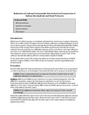 E8 Esterification Wksheet - CHEM2510 Fall 2023 Experiment 8 Postlab ...