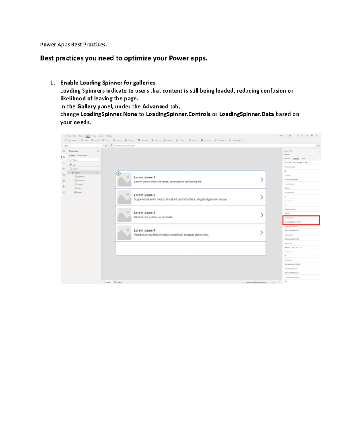 Power Apps Best Practice - Best practices you need to optimize your Power apps. 1. Enable ...
