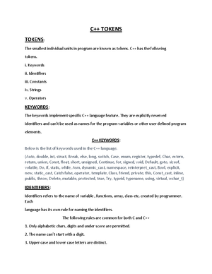 C - Strings arrays - Arrays and Strings Arrays An array is a collection ...