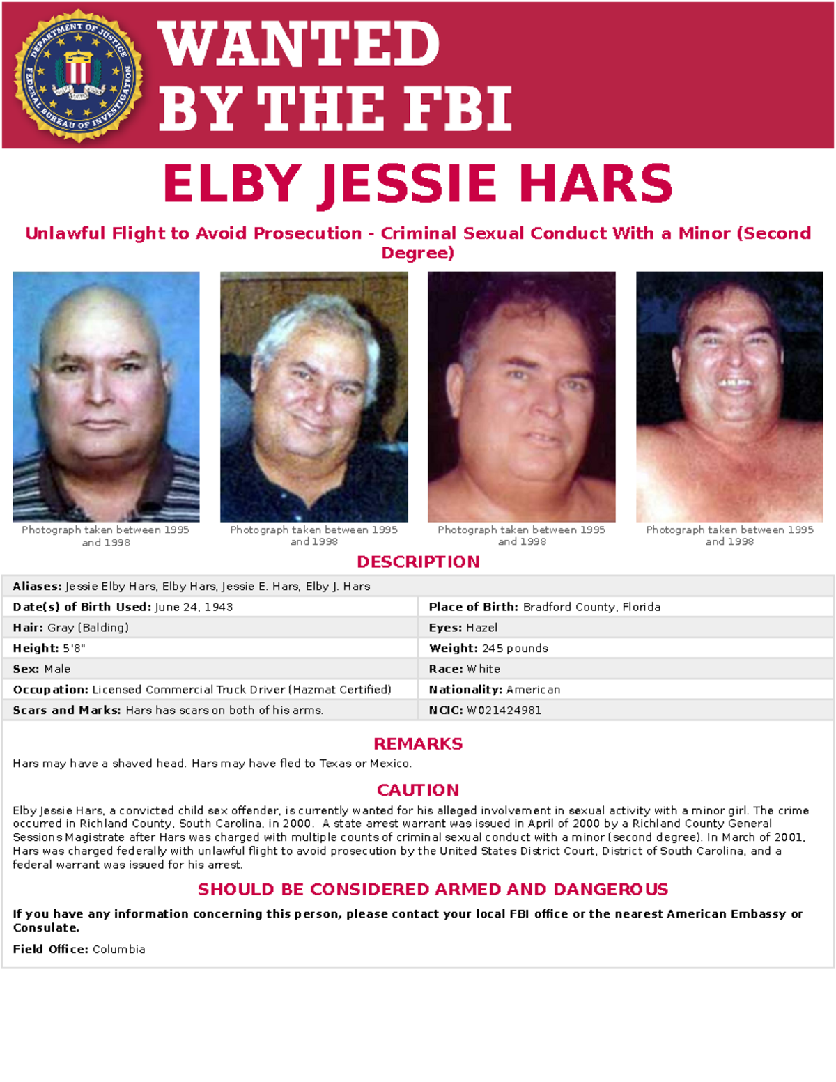 Elby-jessie-hars - COURSEV - Photograph taken between 1995 and 1998 ...