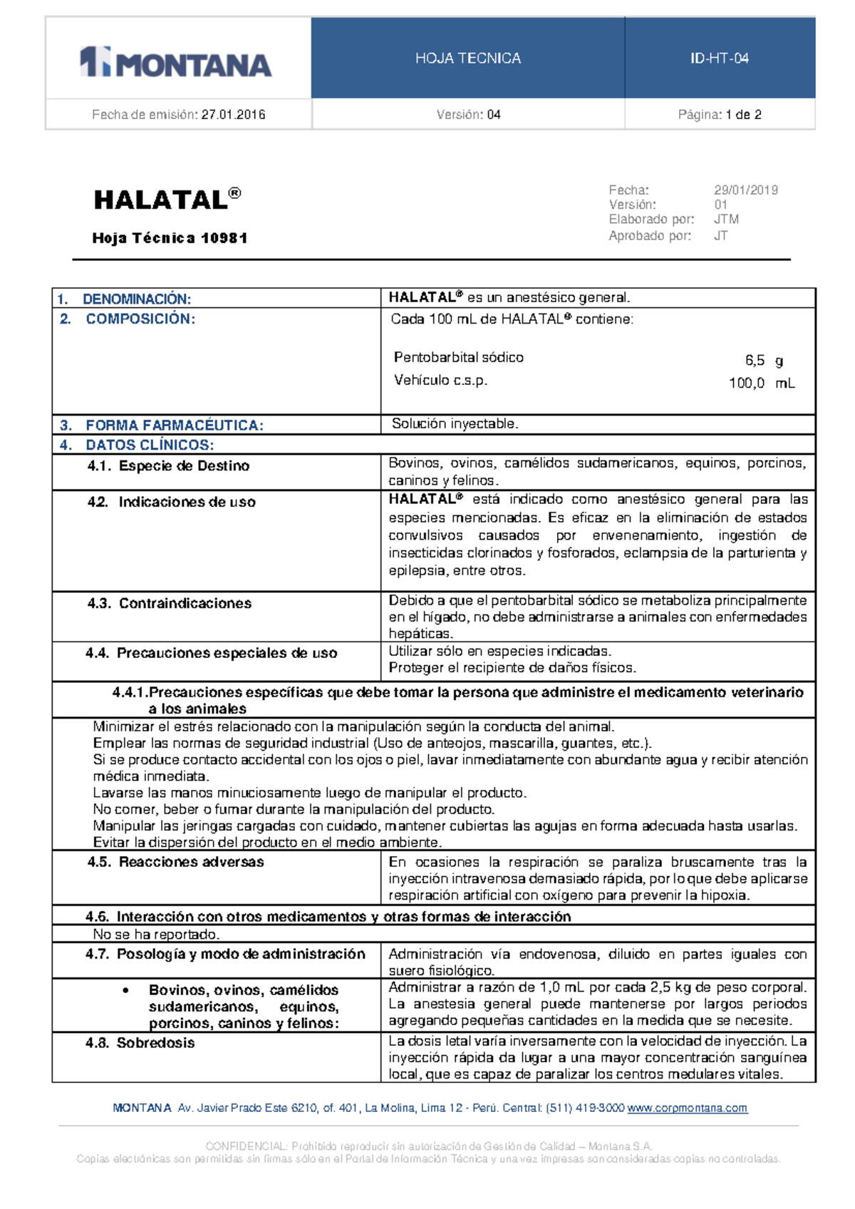 Hoja-tecnica-halatal - HOJA TECNICA ID-HT- 04 Fecha de emisión: 27.01 ...